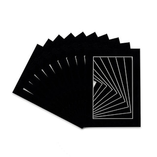 11x17 Mat for 8.5x11 Photo - Black Suede Matboard for Frames Measuring ...