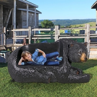 Design Toscano Brawny Black Bear Bench - Bed Bath & Beyond - 36506858