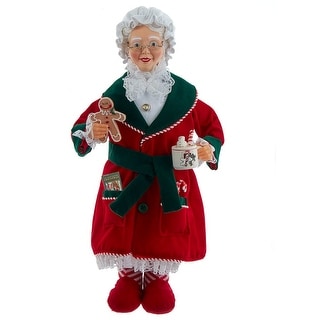 Kurt Adler 17.25-Inch Mrs. Claus with Cookies and Cocoa - Bed Bath ...
