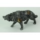 Metallic Silver Finish Mechanical Steampunk Timber Wolf Statue - 6.5 X ...