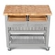Chris & Chris Pro Chef Work Station Natural All Wood - Bed Bath ...
