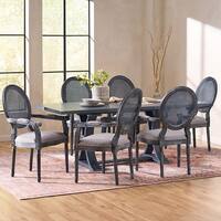 Judith Fabric and Rubberwood Dining Set by Christopher Knight Home ...