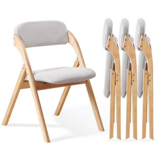 Wooden folding chairs set of 4 store