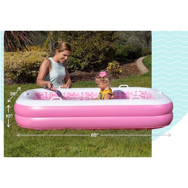 small rectangular inflatable pool
