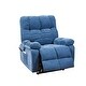 Blue Electric Power Lift Recliner Massage Chair with Infinite Position ...