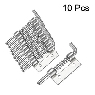 10pcs Carbon Steel Lock Bolt Spring Loaded Pin Latch 52mm Long (Left ...