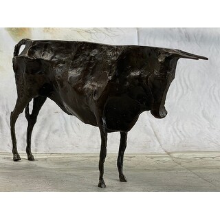 Pico Bronze Bull Sculpture Figurine Abstract Cubism Figurine Figure Art ...