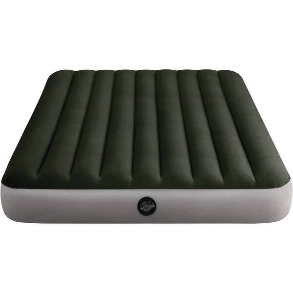 Intex Dura-Beam Standard 10" Queen Air Mattress with Battery Pump - Bed ...