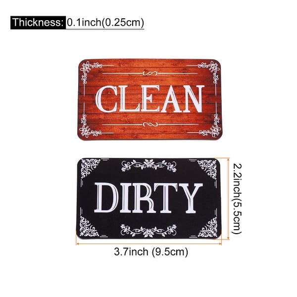 Dishwasher Magnet Clean Dirty Sign Rectangle Garland Magnetic - Bed ...