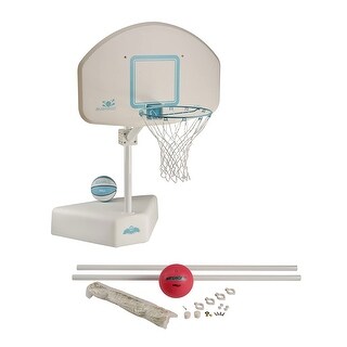 Dunn-Rite Splash & Shoot Pool Basketball Hoop & ProVolly Volleyball Set ...