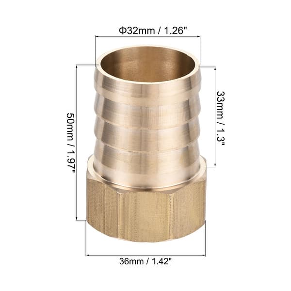 Brass Barb Hose Fitting Connector Adapter Barbed Female Pipe with ...