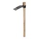Single Head Garden Hoe Rake 16" Steel Hand Hoe with Wooden Handle ...