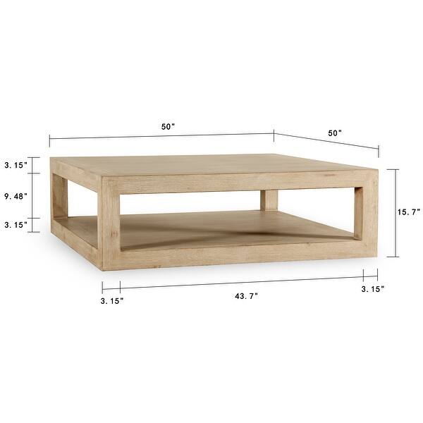 Artissance Versatile Peking Grand Framed Square Coffee Table With ...