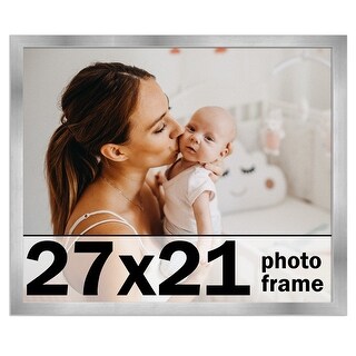 27x21 Frame Stainless Steel Silver Picture Frame - Modern Photo Frame ...