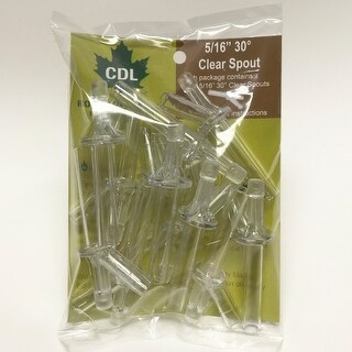 CDL 66090064PK Maple Syrup Equipment Smart Spouts, 5/16", Clear - Bed ...