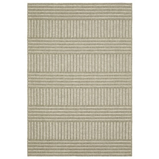 Vista Home Tangelo Woven Stripe Tan/Brown Ultimate Performance Rug ...