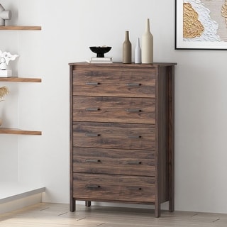 4-Drawer Dresser Chest Brown for Bedroom - Bed Bath & Beyond - 40648689