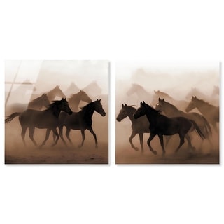 Harmony Minimalist Abstract Farm Art Set of 2 Acrylic Print by Art ...