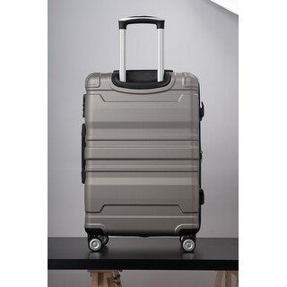 Gray Luggage 3pcs Set Suitcase Spinner Hardshell Lightweight TSA Lock ...