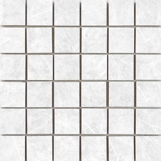 Opera 2x2 White Matte Porcelain Grid Mosaic Tile - Floor, Wall ...
