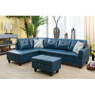 denim leather sofa