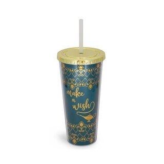 Disney Aladdin "Make A Wish" Carnival Cup with Lid and Straw | Holds 16 ...