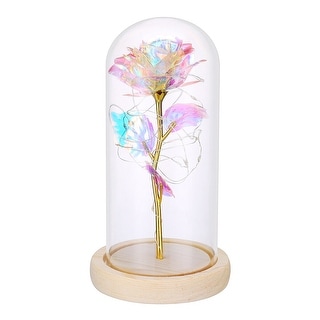 LED Enchanted Rose Flower Glass Dome Night Light - Bed Bath & Beyond ...