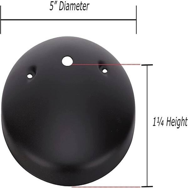 Aspen Creative Modern Light Fixture Canopy Kit, 5" Diameter with Collar ...