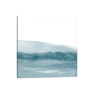 iCanvas "Watercolor Landscape I Teal Blue - Square" by Nouveau Prints ...