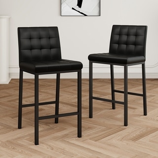 Modern 2-Piece High Stool Dining Chairs With Metal Legs - Bed Bath ...