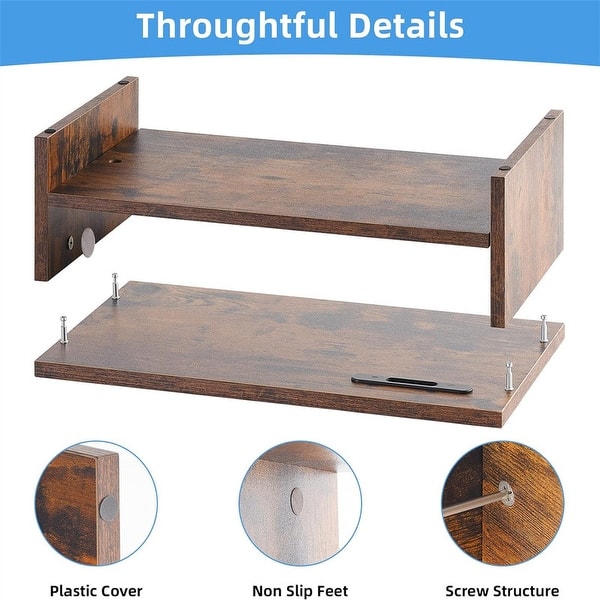 2 Tier Computer Monitor Stand - Bed Bath & Beyond - 40046627