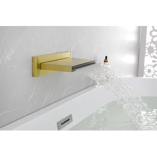 Waterfall Tub Faucet Wall Mount Tub Filler Spout for Bathroom - Bed ...