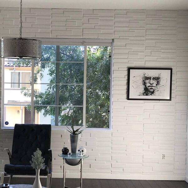 Art3d 3D Wall Panels PVC Crossed lines Design (32 Sq.Ft) - Bed Bath ...