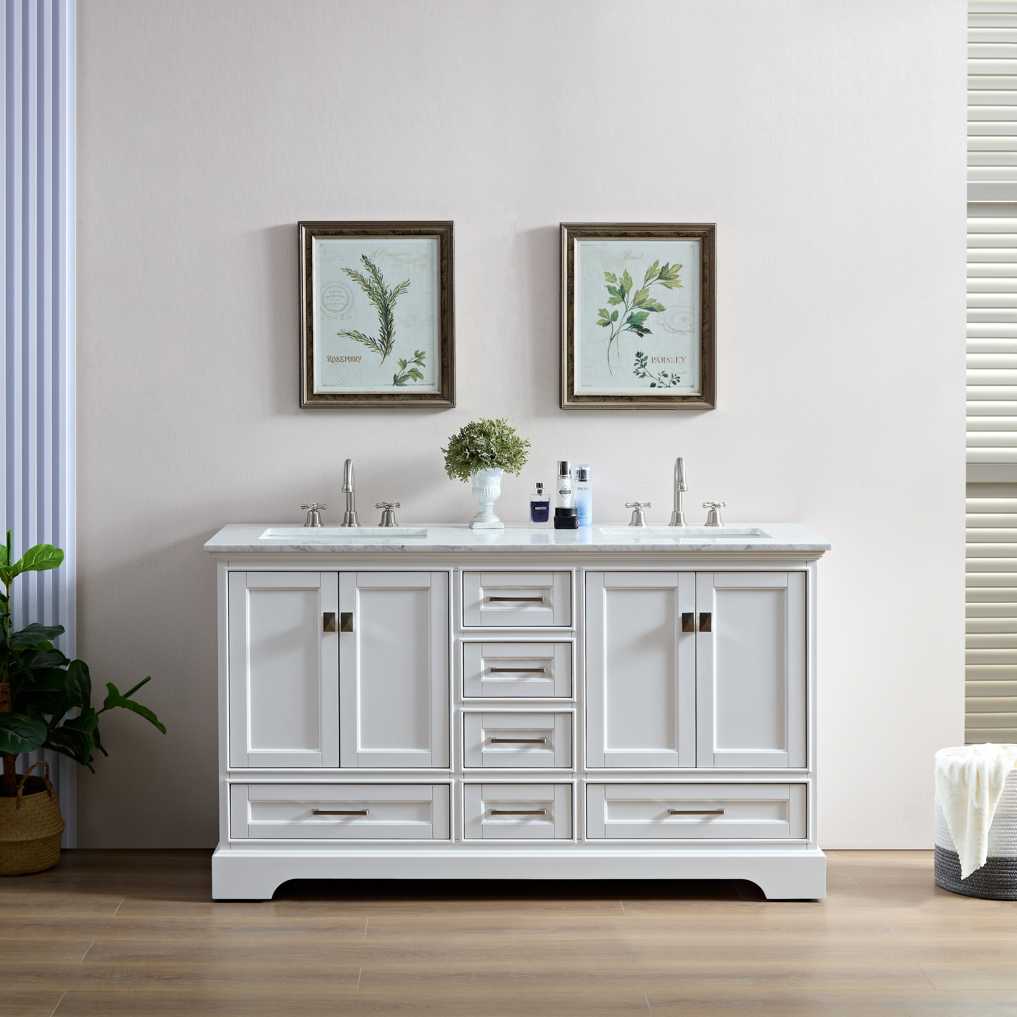 72" Double Bathroom Vanity Sink - On Sale - Bed Bath & Beyond - 34200152