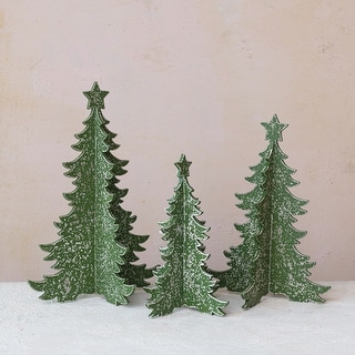Distressed Wooden Interlocking Christmas Tree with Star - Bed Bath ...