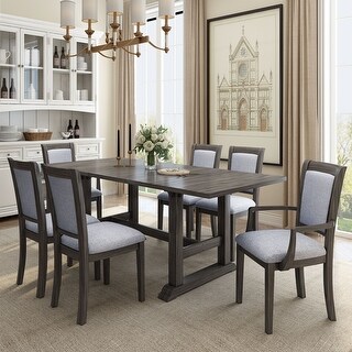 7 Piece Telescopic Stand Dining Table Set - Bed Bath & Beyond - 40437510