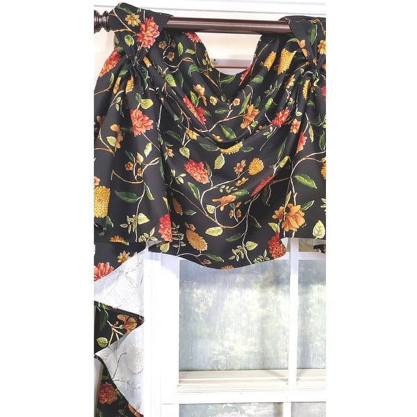 RLF Home Design Nightfall Victory Swag 3-Sccop Window Valance - Bed ...
