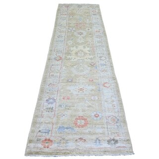 Shahbanu Rugs Old Moss Green, Natural Dyes 100% Wool, Hand Knotted ...