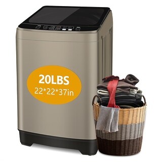 Jeremy Cass Full-Automatic Washing Machine 20 lbs, Portable Compact ...
