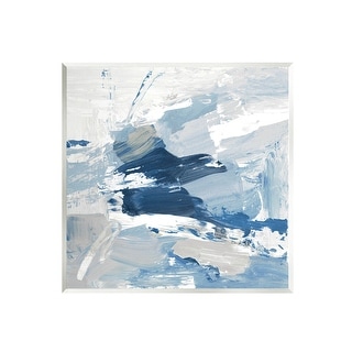 Stupell Abstract Brushed Blue Painting Wall Plaque Art, Design by Lanie ...