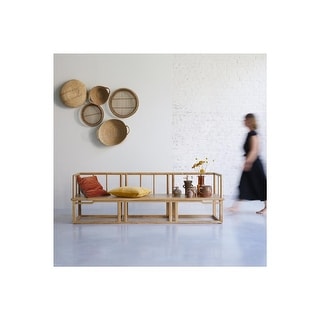 OROA Bao Solid Oak Bench - Bed Bath & Beyond - 36276226