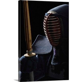 "Portrait of a Kendo Fencer" Canvas Wall Art - Bed Bath & Beyond - 16470558