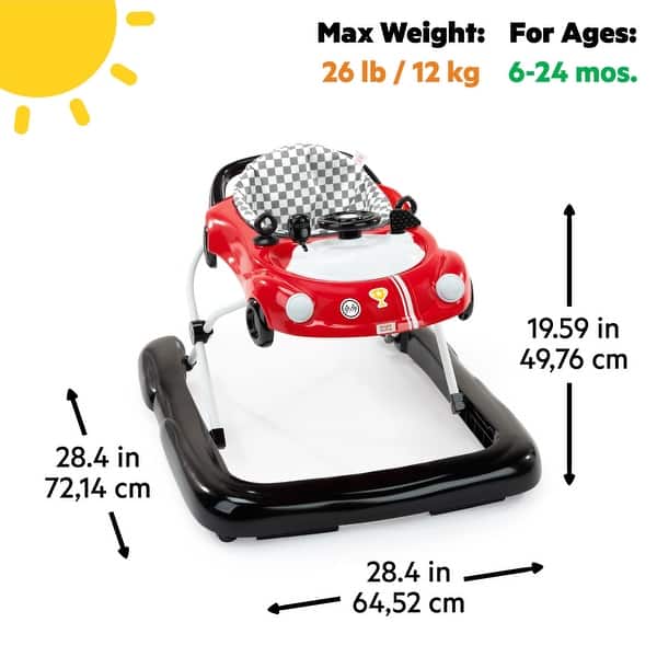 Little Speedster 3-in-1 Car Walker, Red Racer, Baby Activity Walker for ...