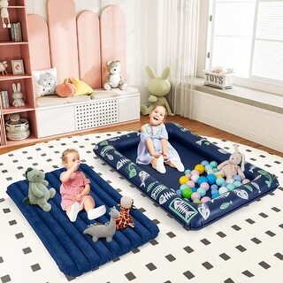 Kids Air Mattress Set Inflatable Toddler Travel Bed w/Electric Pump ...