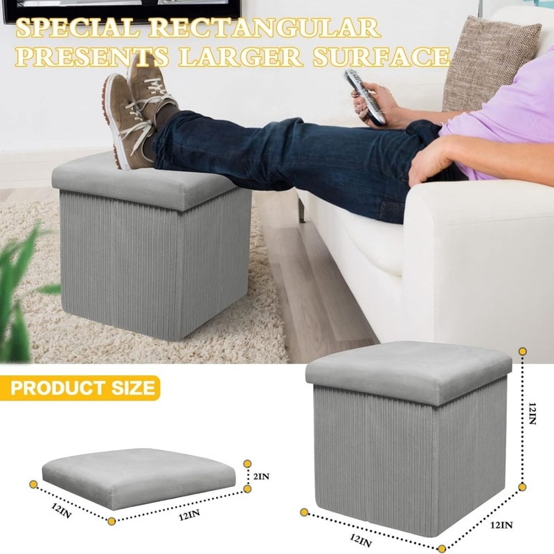 12 Inch Small Ottoman with Storage On Sale Bed Bath Beyond 39688456