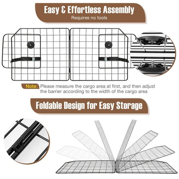 Car Suv Dog Barrier Vehicles Pet Divider Gate For Trunk Cargo Area ...