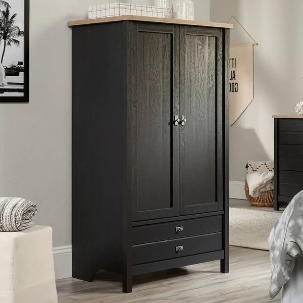 Bedroom Armoire Cabinet with Bottom Storage Drawer - 59.21'' H X 32.441 ...