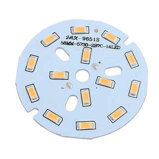 58mm Dia 7W 14 LEDs 5730 SMD Warm White LED Ceiling Light Aluminum ...