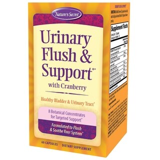 Nature's Secret Urinary Cleans and Flush with Cranberry Extract - 60 ...