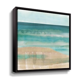 Jade Seascape I by Flora Kouta Gallery Wrapped Floater-framed Canvas ...